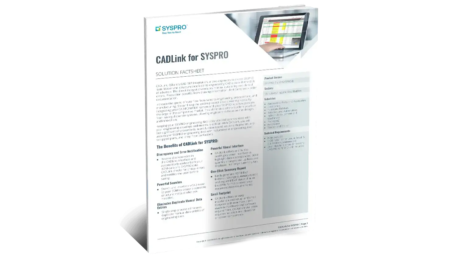 CADLink | SYSPRO